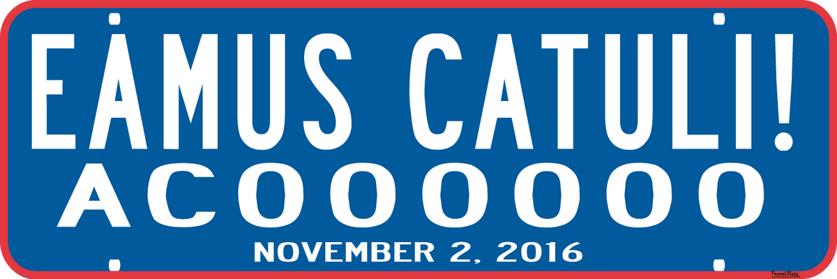 Eamus Catuli Chicao Cubs Street Sign – Travelsigns