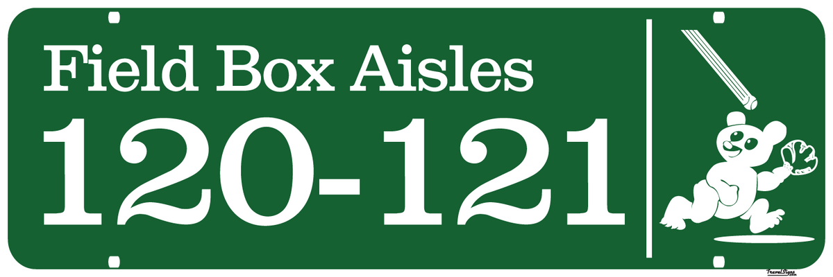 Wrigley Field Box Aisle Seat Sign – Travelsigns