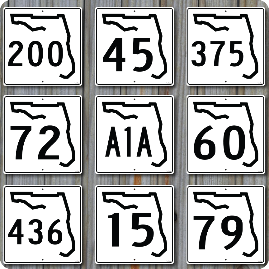 Customized Florida State Road Highway Sign – Travelsigns