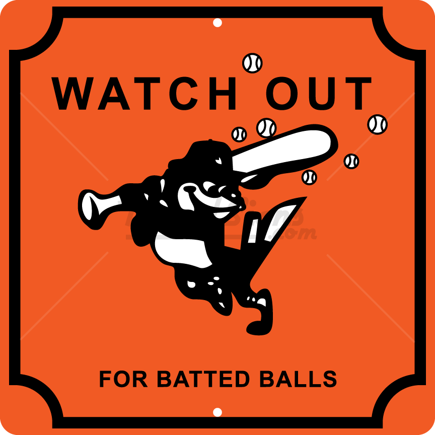 Vintage Foul Balls Sign – Travelsigns