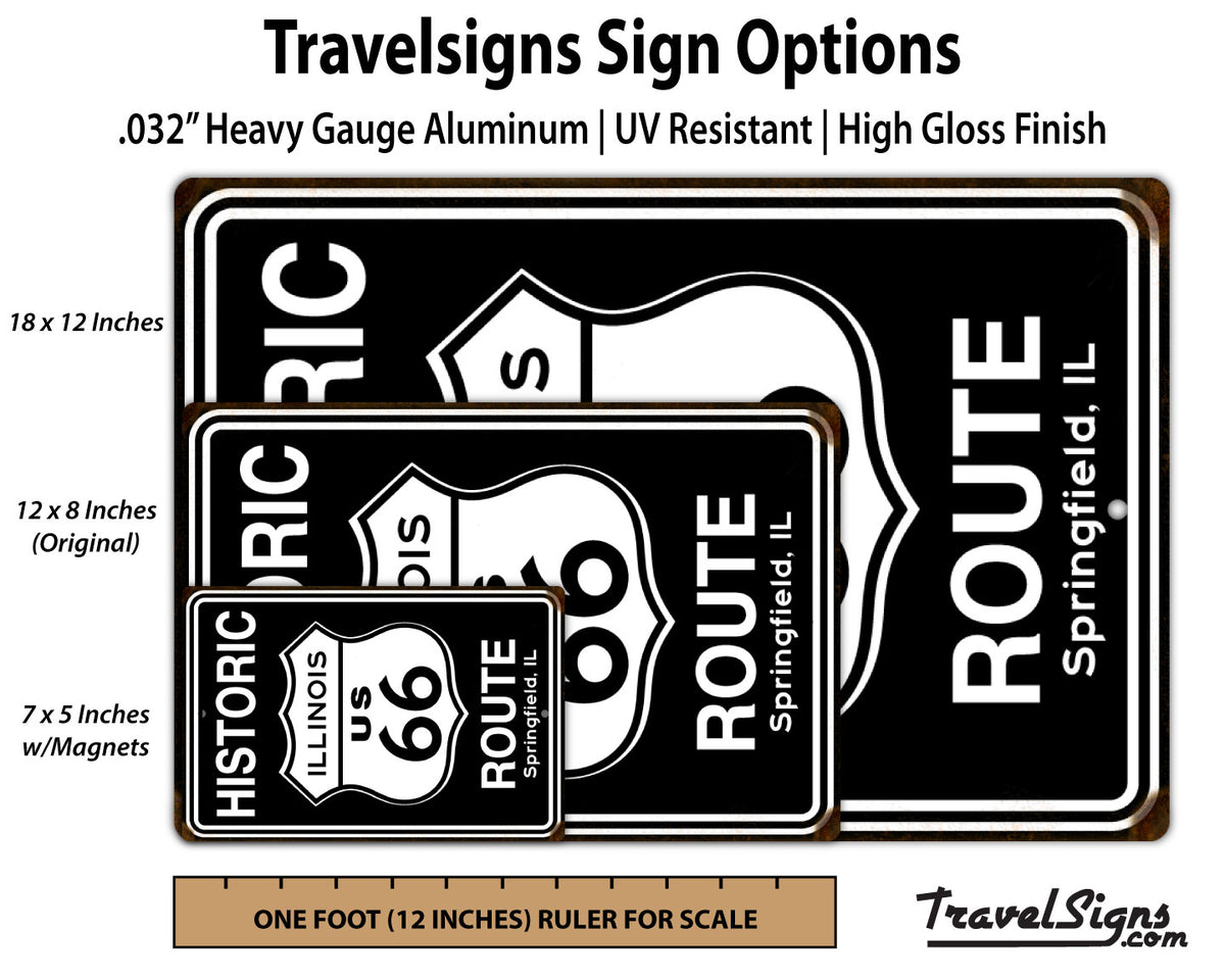 Personalized Distressed Route 66 Sign – Travelsigns