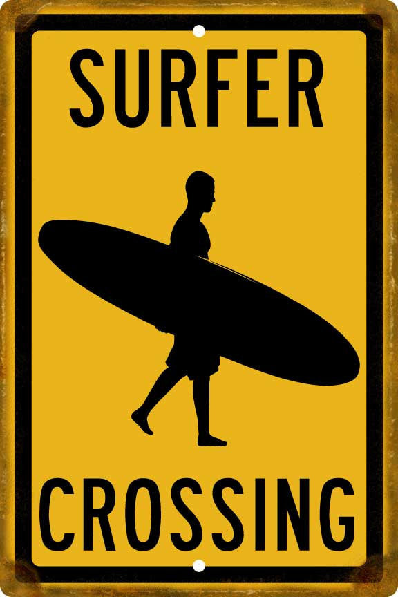 Surfer Crossing Sign – Travelsigns